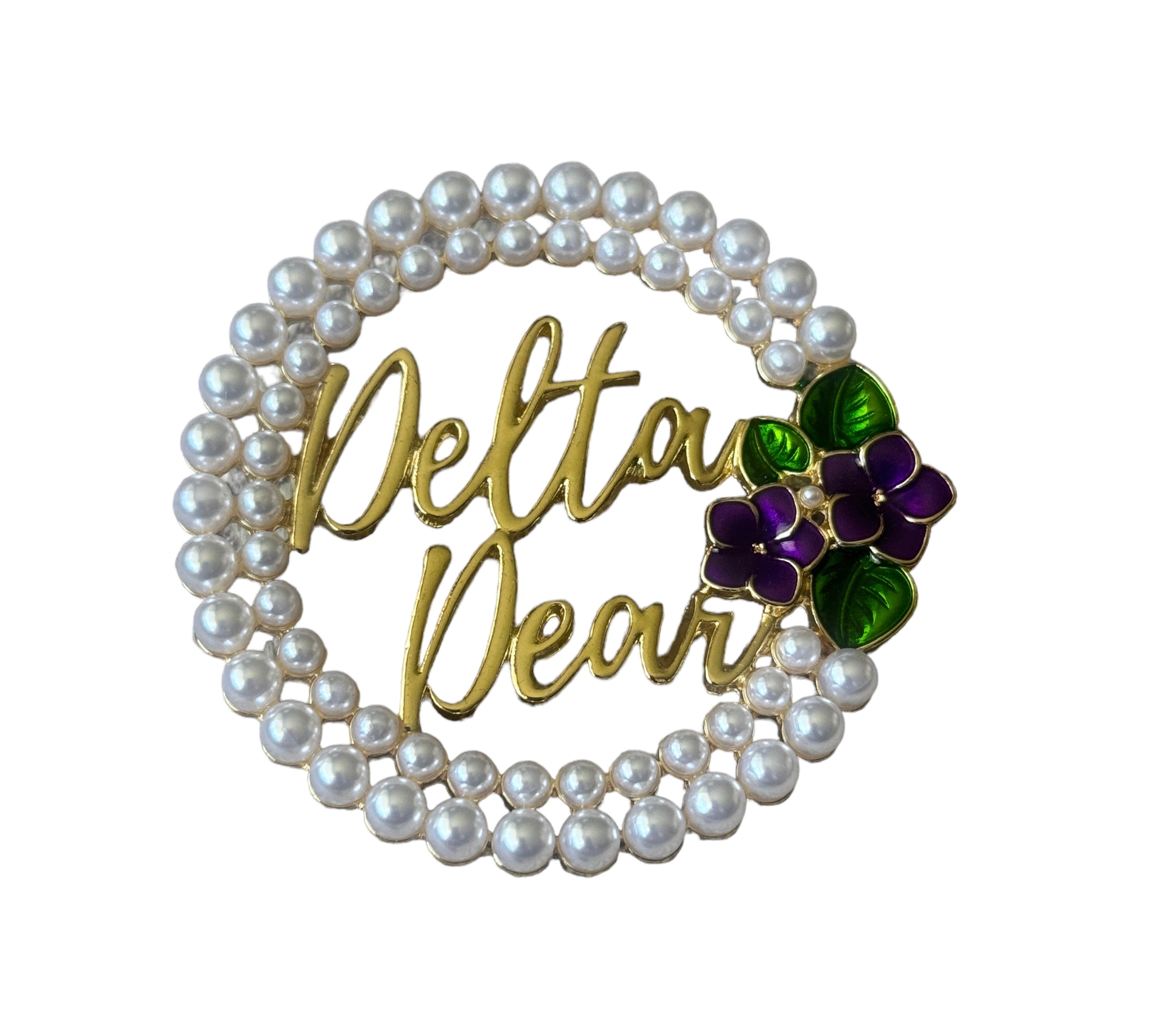 Delta Dear Brooch – Lovesome Red